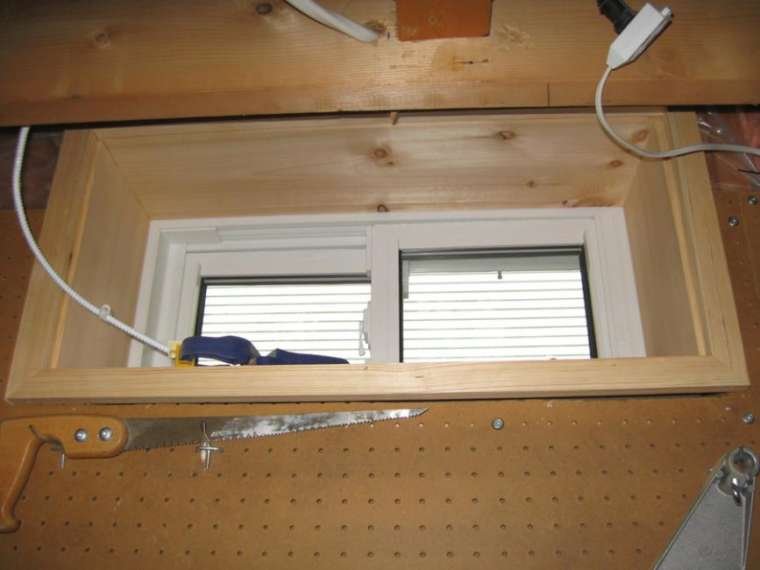 Basement Window With New Jambs And Casing